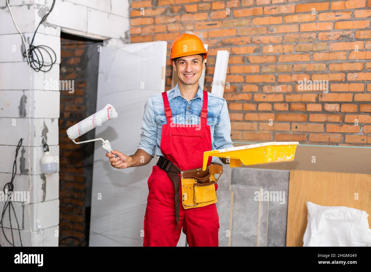 repair, building, construction, people and maintenance concept ...
