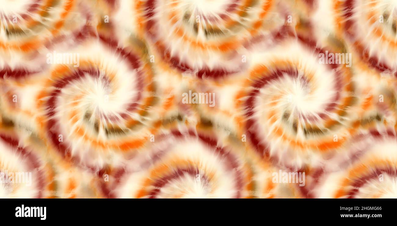 Seamless funky 1970s tie dye border motif pattern for surface design ...
