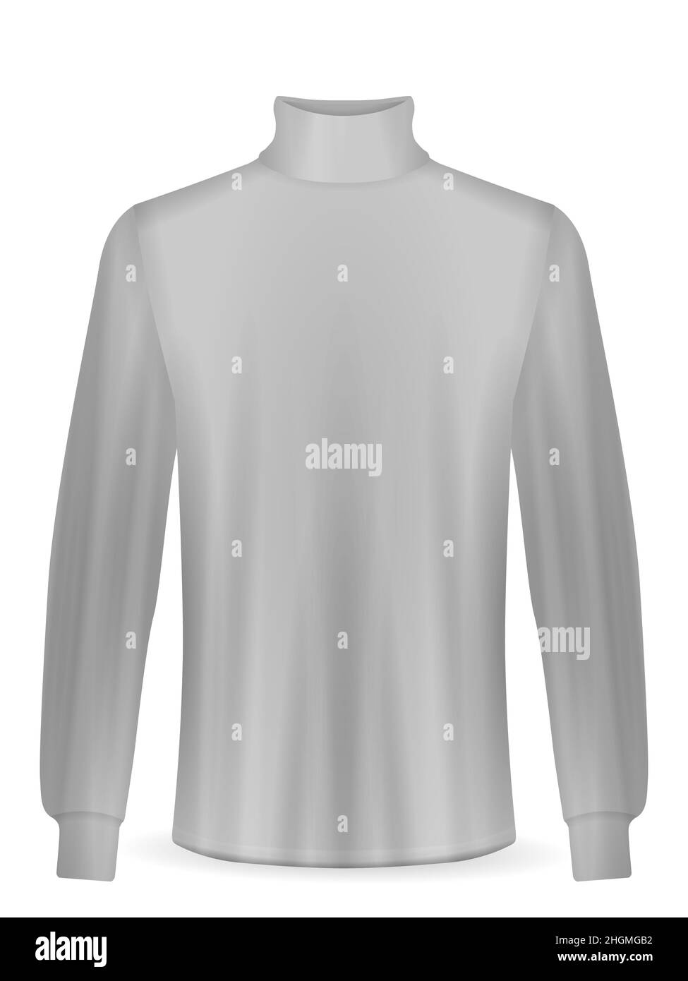 T-shirt long sleeve on a white background. Vector illustration Stock ...