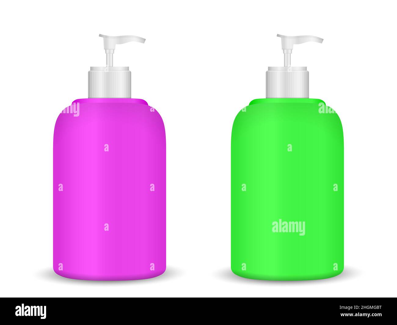 Liquid soap set on a white background. Vector illustration Stock Photo ...
