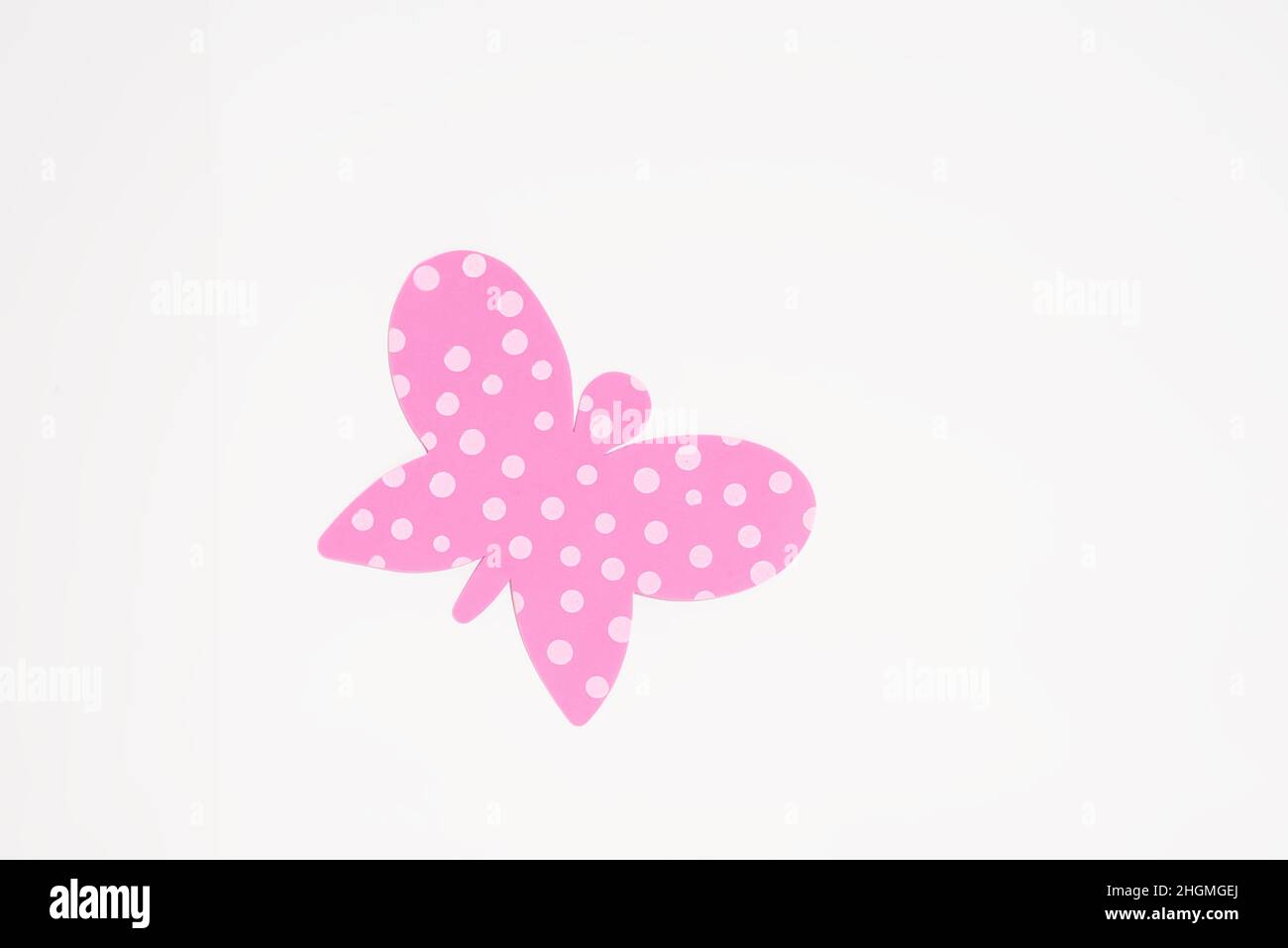 pink and white butterfly cutout Stock Photo - Alamy