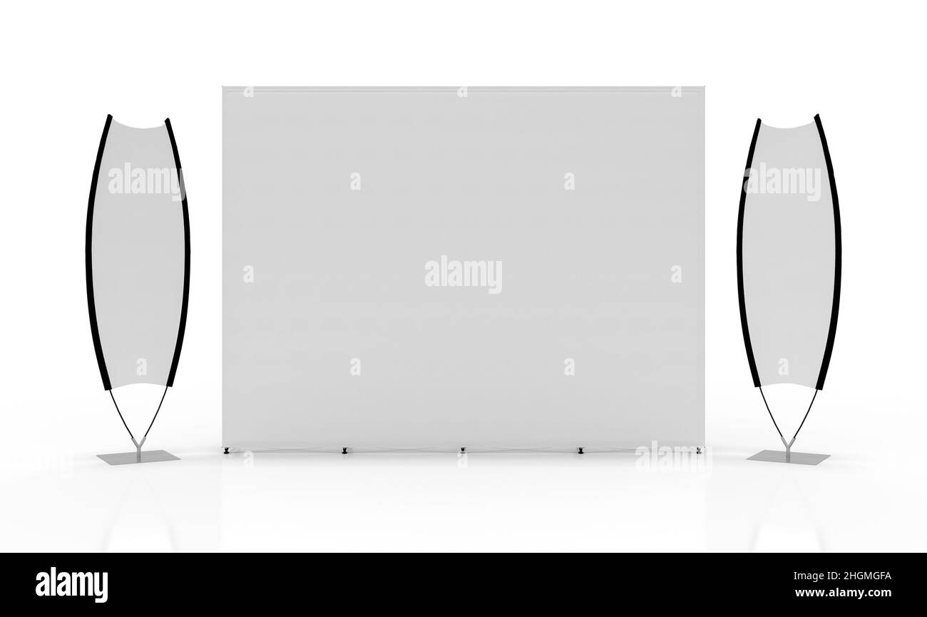 Exhibition Wall Banner Cloth Display with Harp Display Popup Banners on ...