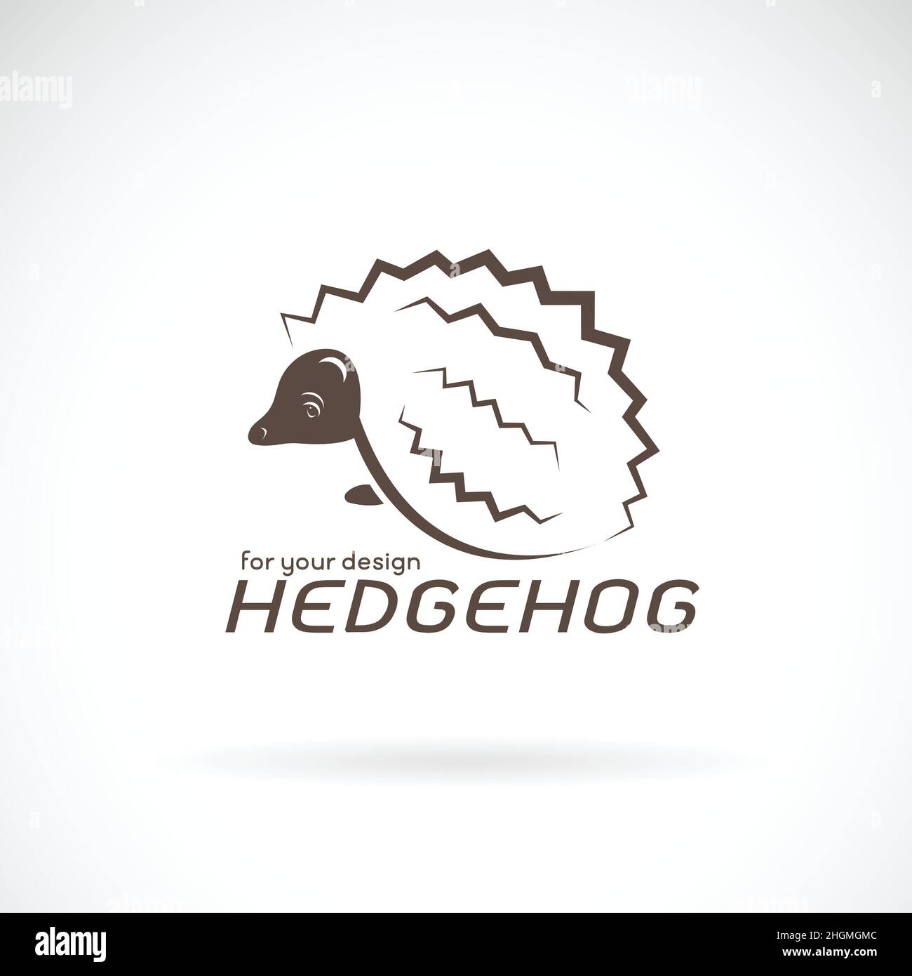 Vector of hedgehog design on white background. Wild Animals. hedgehog ...
