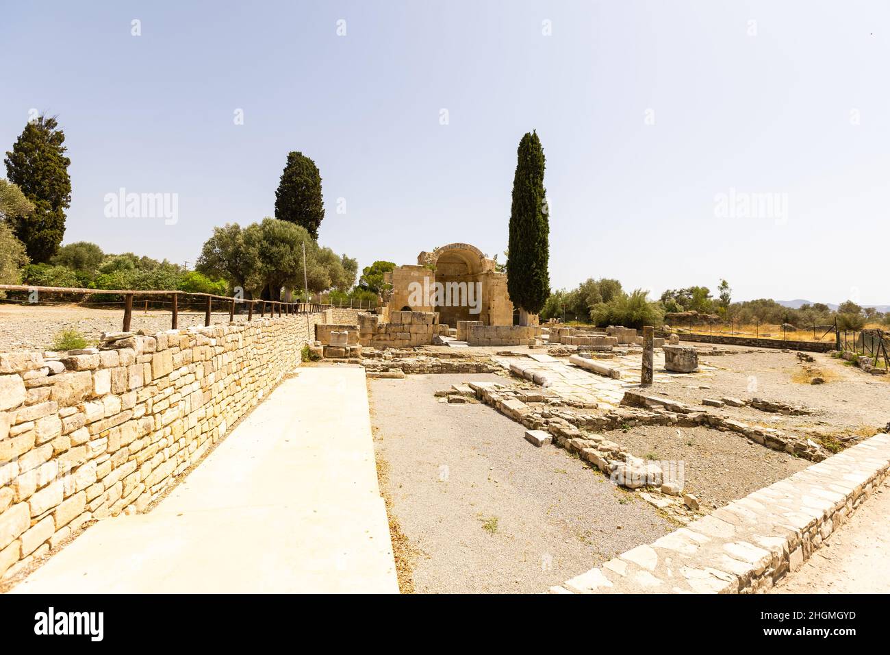 Ruins of the Temple of Apollo at Gortys, Crete Stock Photo - Alamy