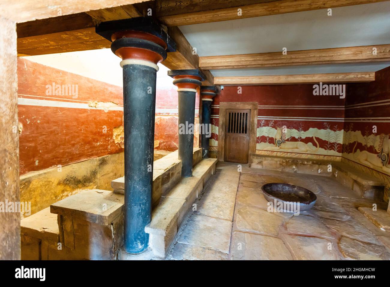 Knossos Crete, top view, Greece Stock Photo - Alamy