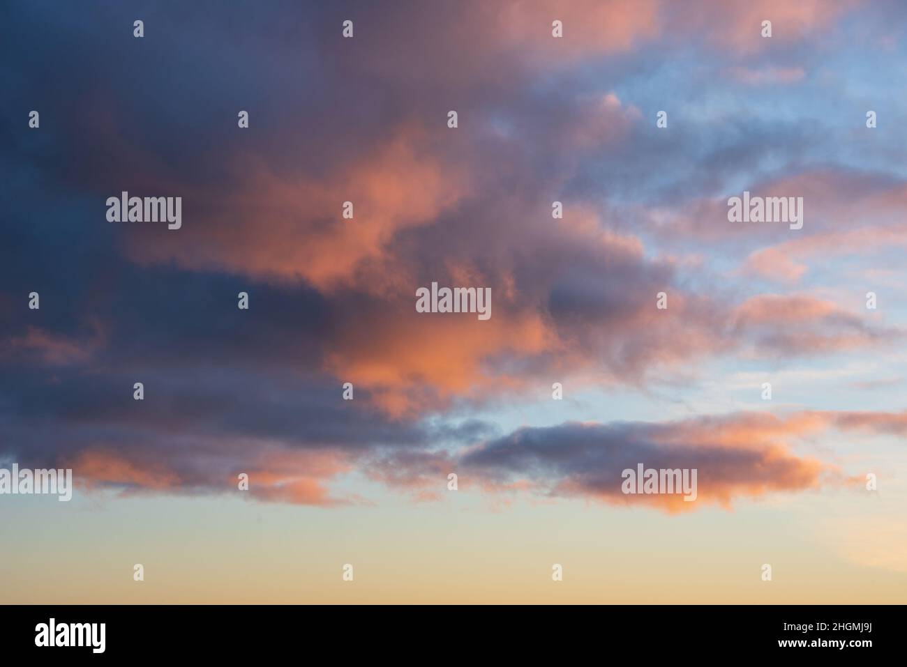 Beautiful multi colored sunset landscape image with vibrant tones for ...