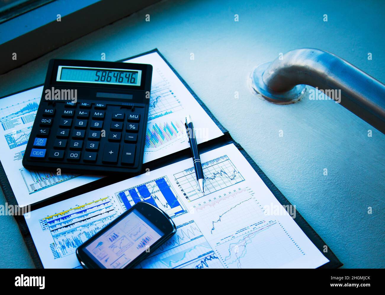 Graphs, charts, business table. The workplace of people Stock Photo - Alamy