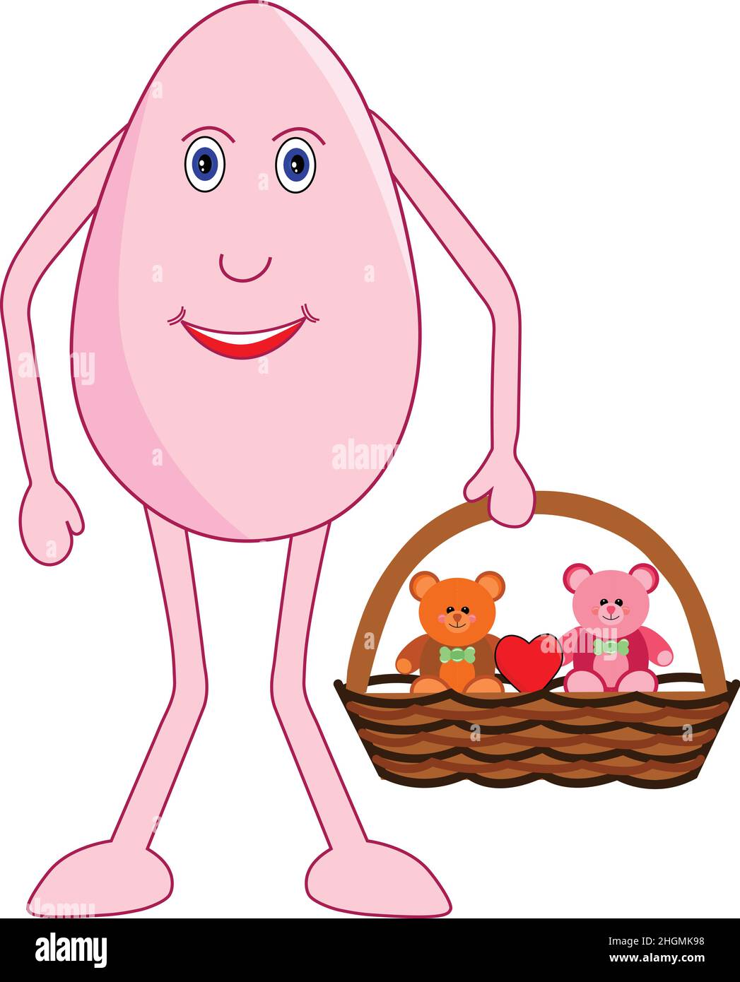 Cheerful cute young female Stock Vector Images - Alamy