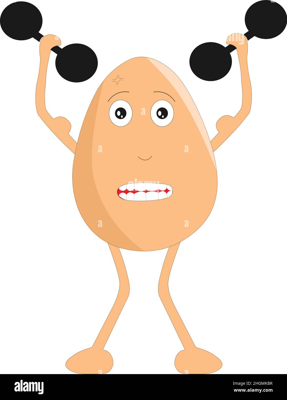 Exercise dumbbell icon cartoon Cut Out Stock Images & Pictures - Alamy