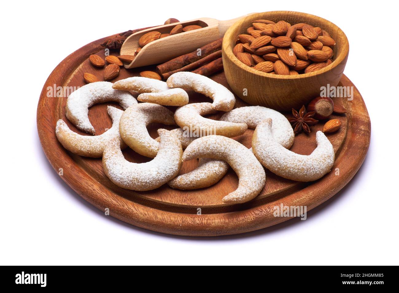 Almond crescent cookie hi-res stock photography and images - Alamy