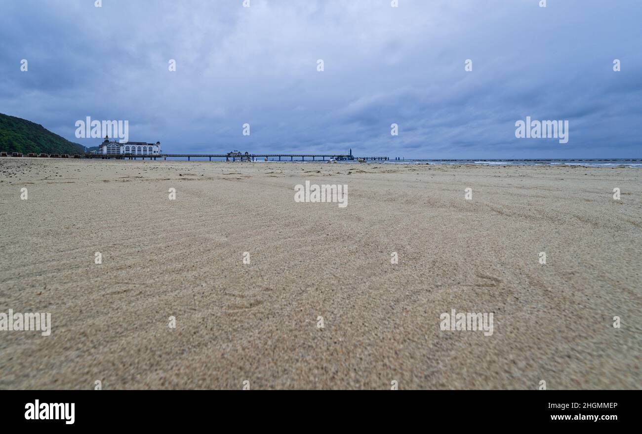 A typical pier on the German Baltic coast Stock Photo - Alamy