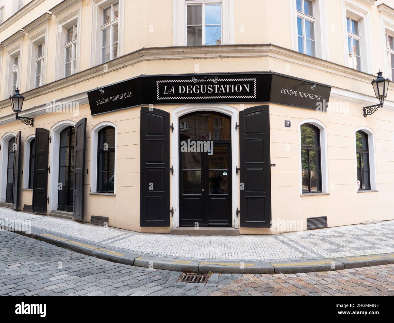 Prague, Czech Republic - July 3 2021: La Degustation Boheme Bourgeoise, a Michelin Starred Fine ...