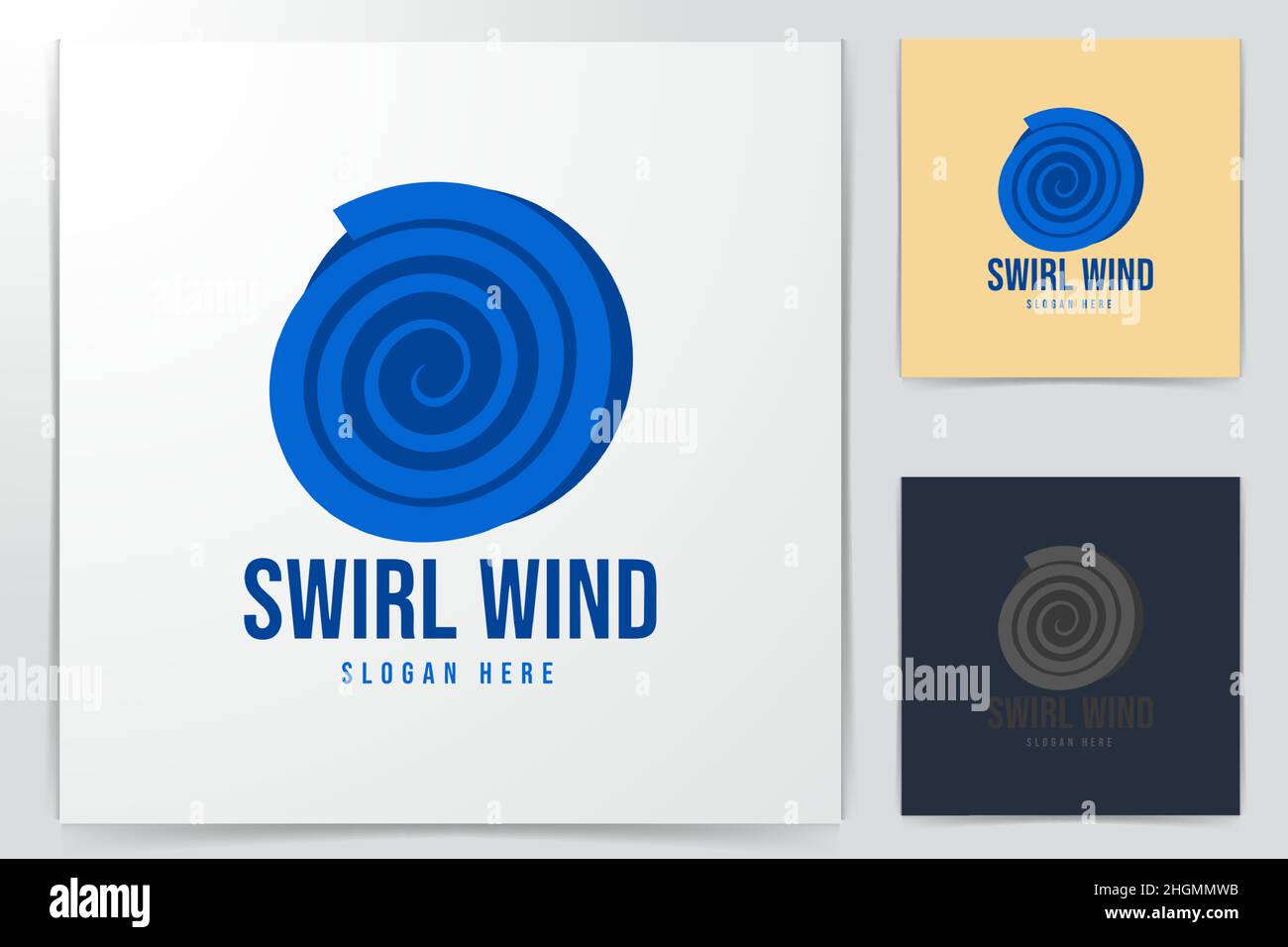 wind swirl logo Ideas. Inspiration logo design. Template Vector ...