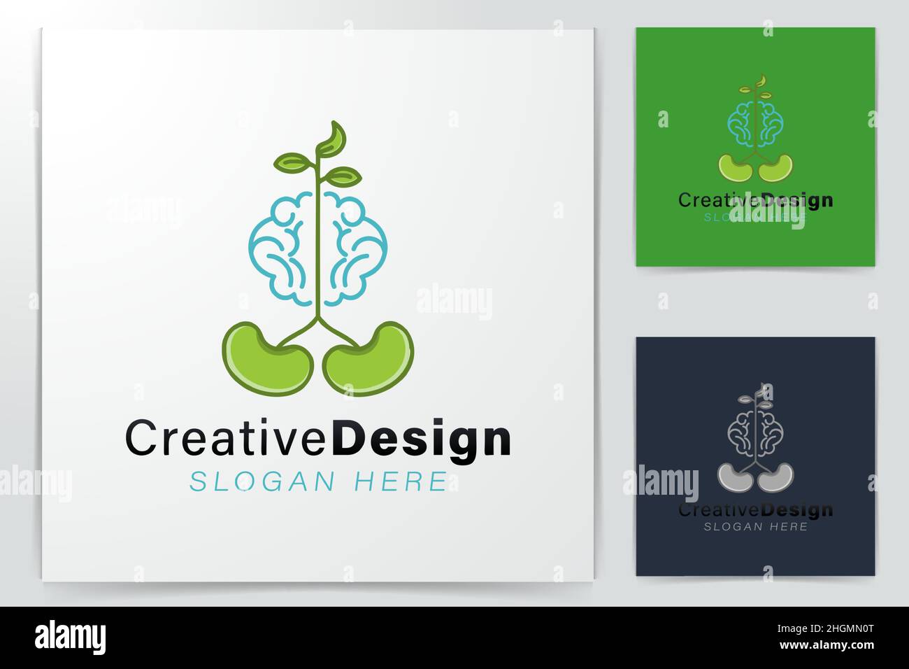 sprout seed logo Ideas. Inspiration logo design. Template Vector ...