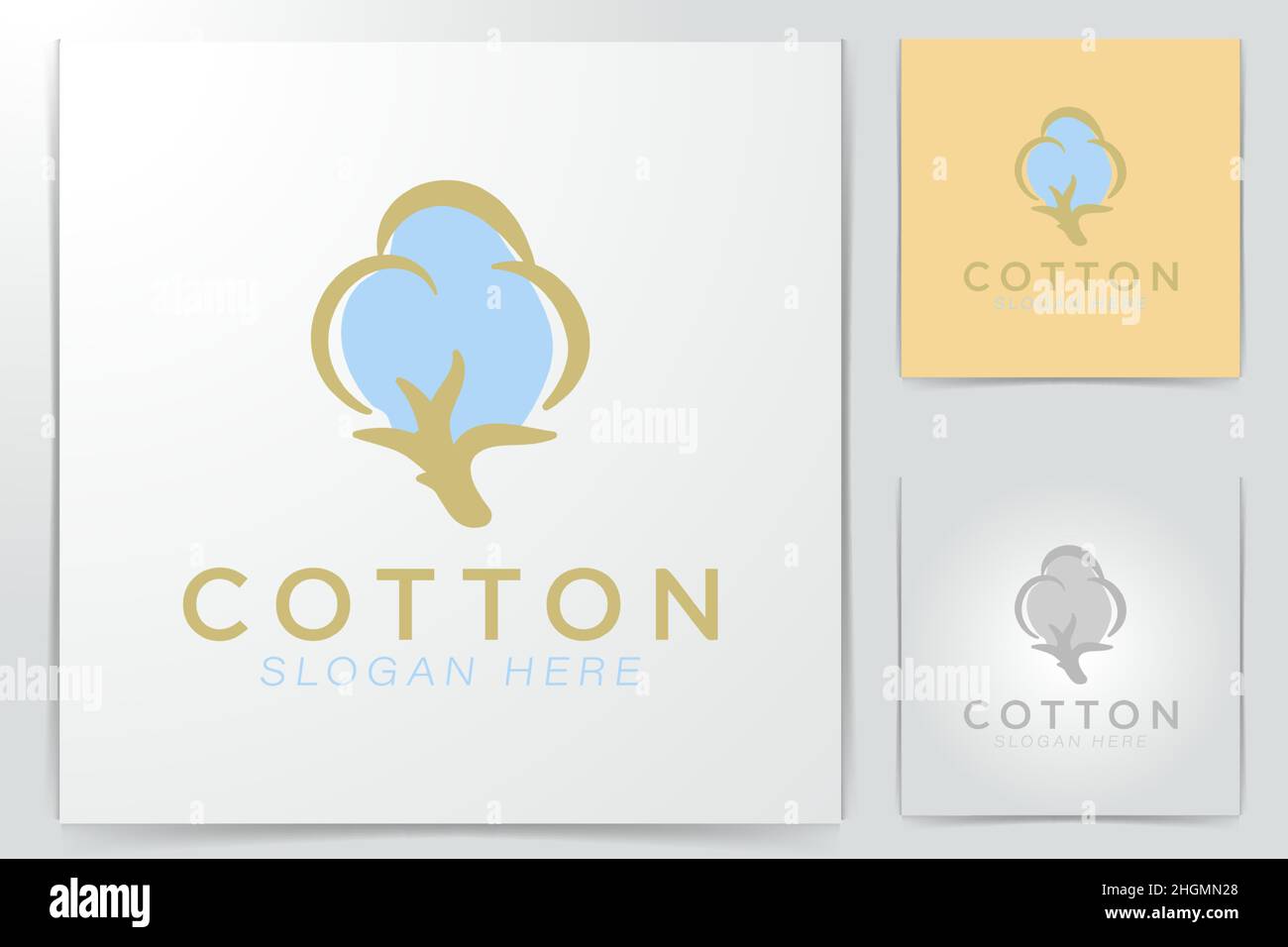 cotton logo Ideas. Inspiration logo design. Template Vector ...