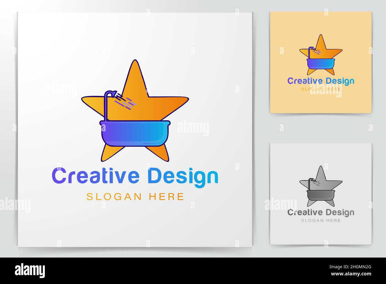 star bath logo Ideas. Inspiration logo design. Template Vector ...