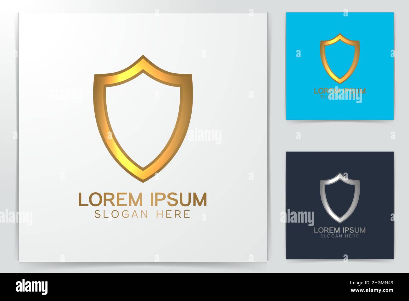 shield security gold, warranty logo design Stock Vector Image & Art - Alamy