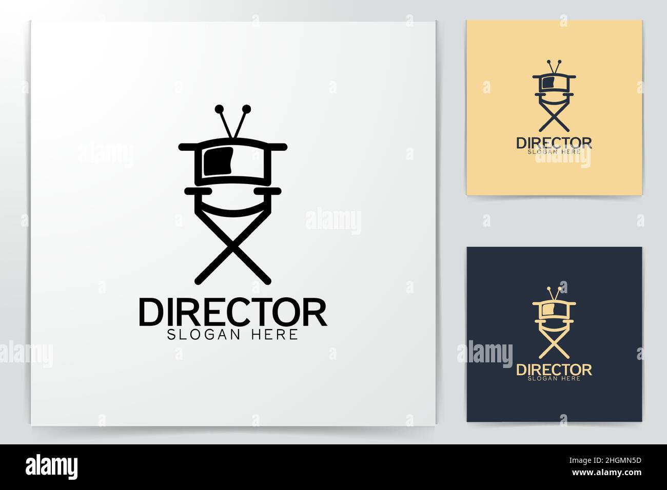 director bench. cinema director logo Ideas. Inspiration logo design ...
