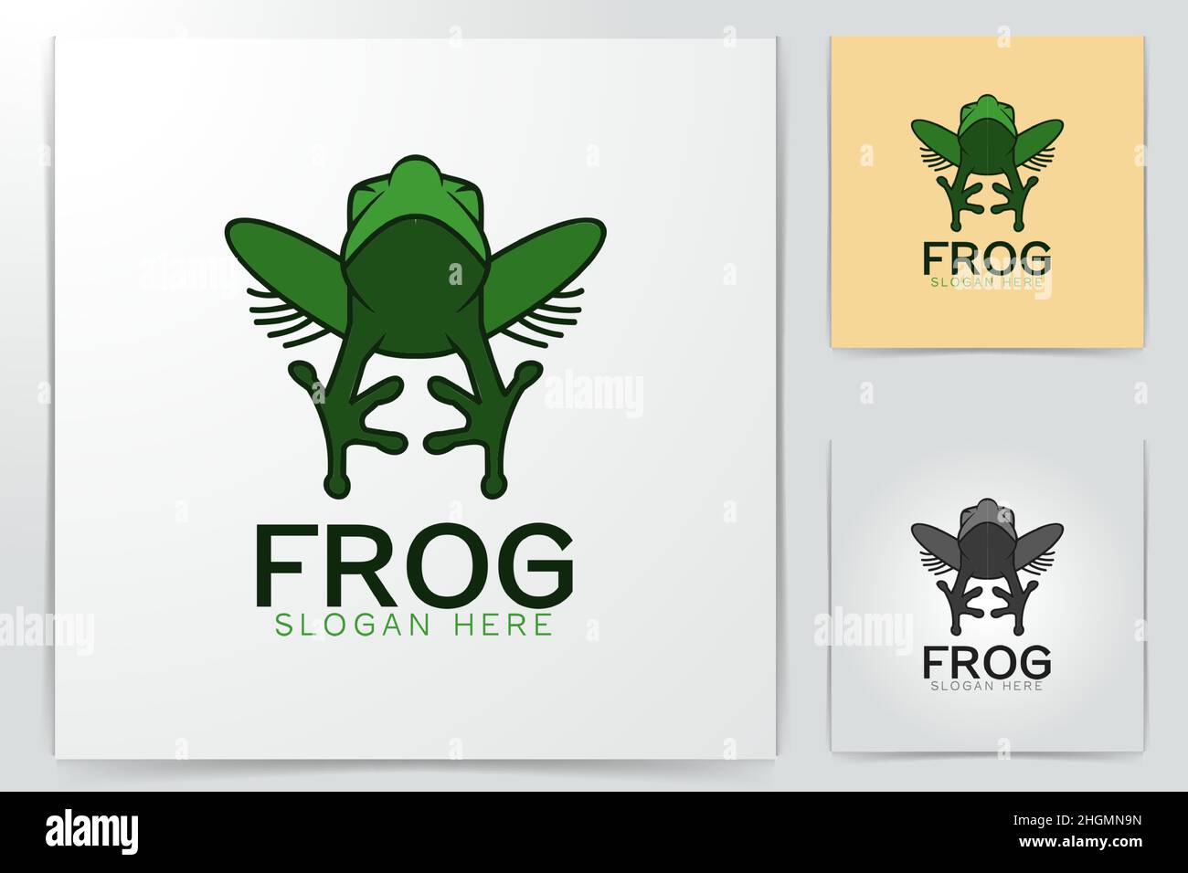 frog logo Ideas. Inspiration logo design. Template Vector Illustration ...