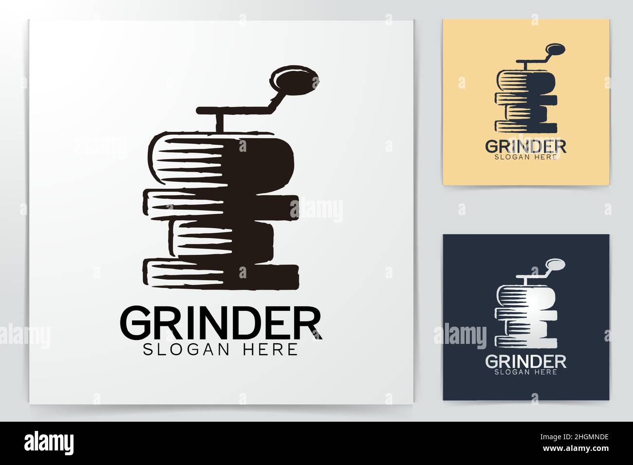 coffee roaster. grinder logo Ideas. Inspiration logo design. Template ...