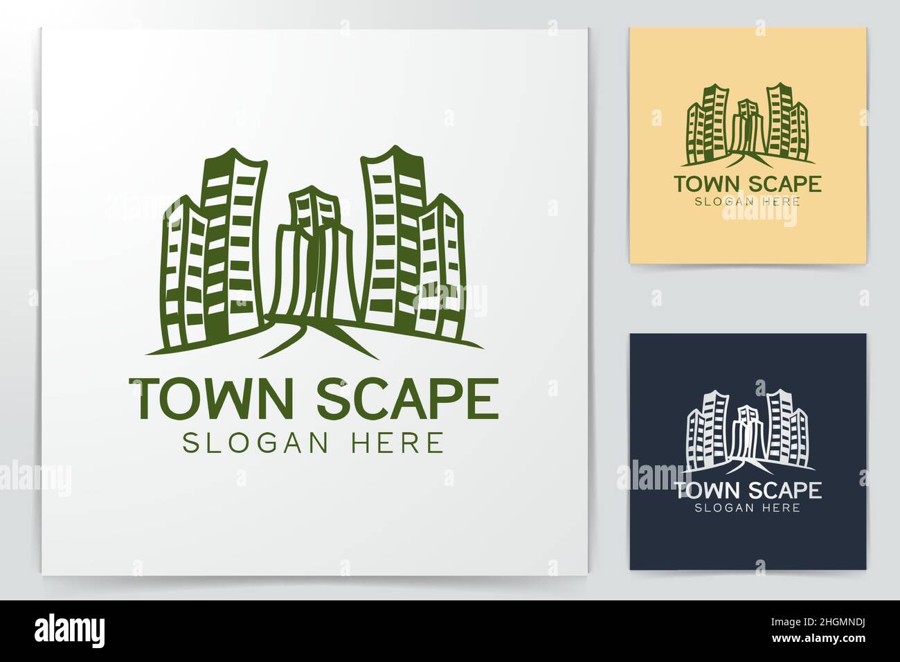town building. residential logo Ideas. Inspiration logo design ...