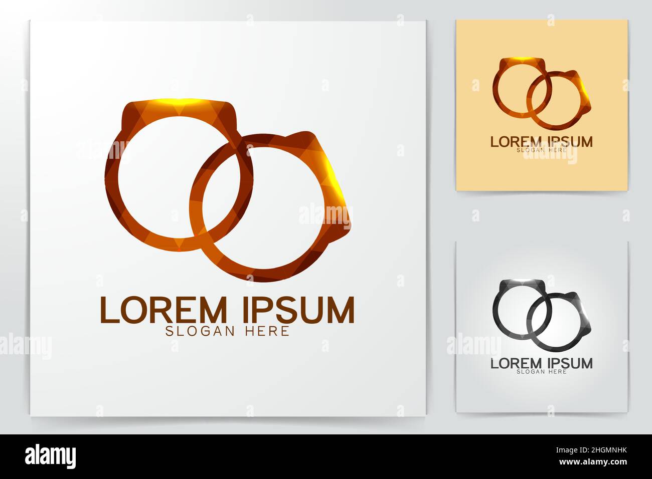 gold ring logo Ideas. Inspiration logo design. Template Vector ...