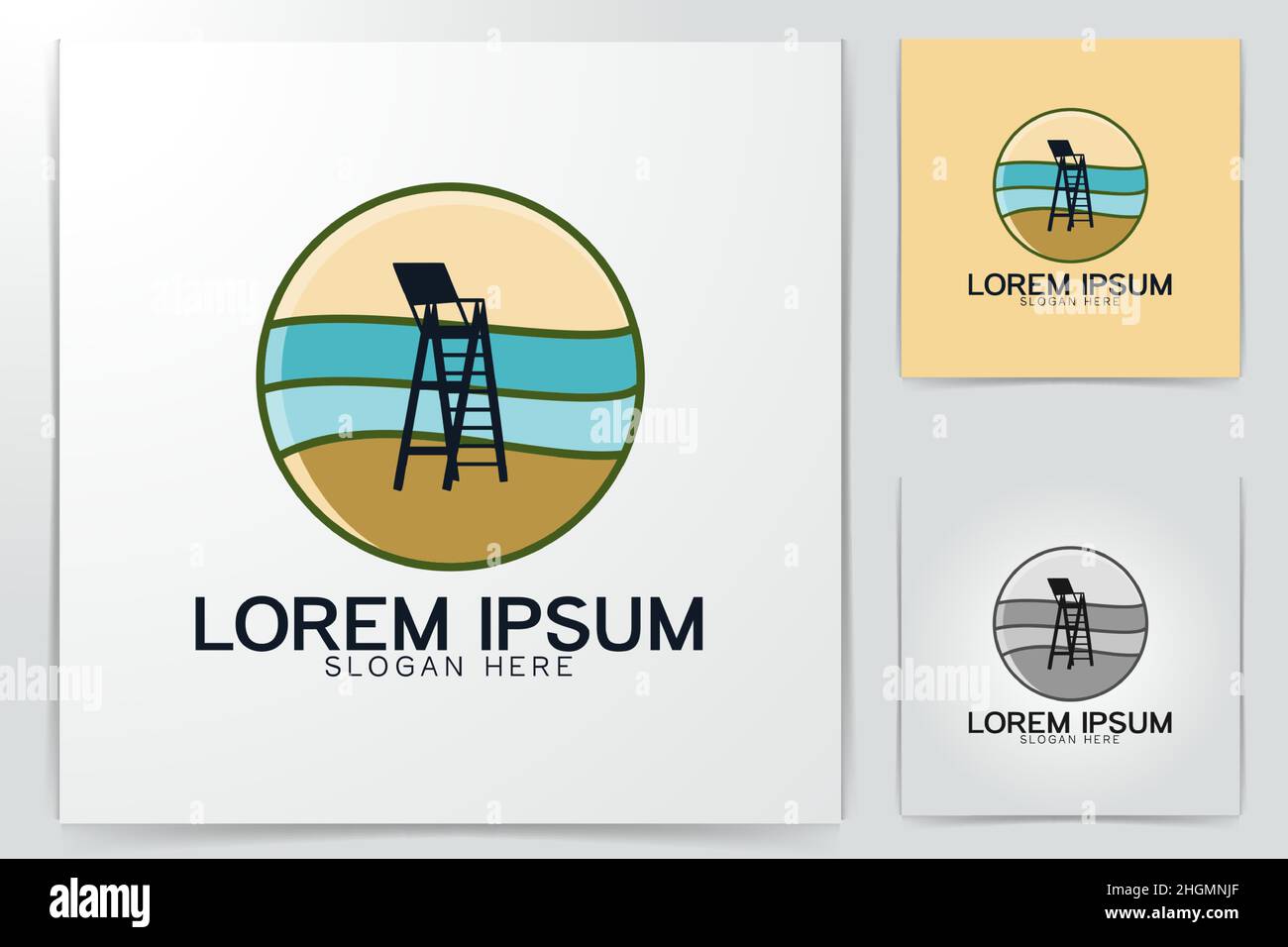 Beach Logos Ideas Page 7 | Beach Logo Ideas Vectors & Illustrations