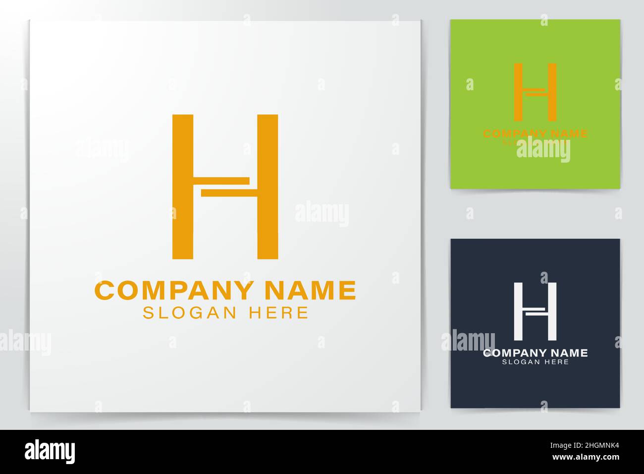 initial letter h logo Ideas. Inspiration logo design. Template Vector ...