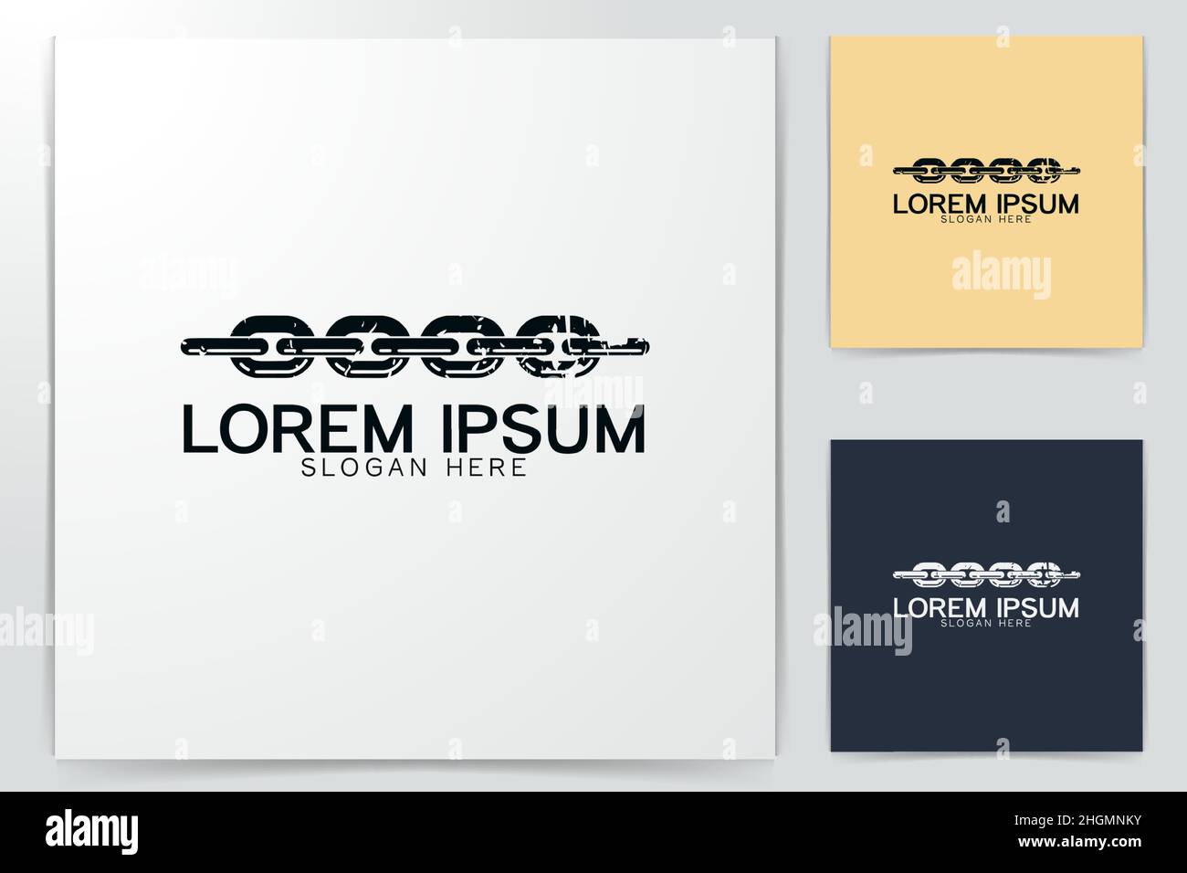 chain logo Ideas. Inspiration logo design. Template Vector Illustration ...