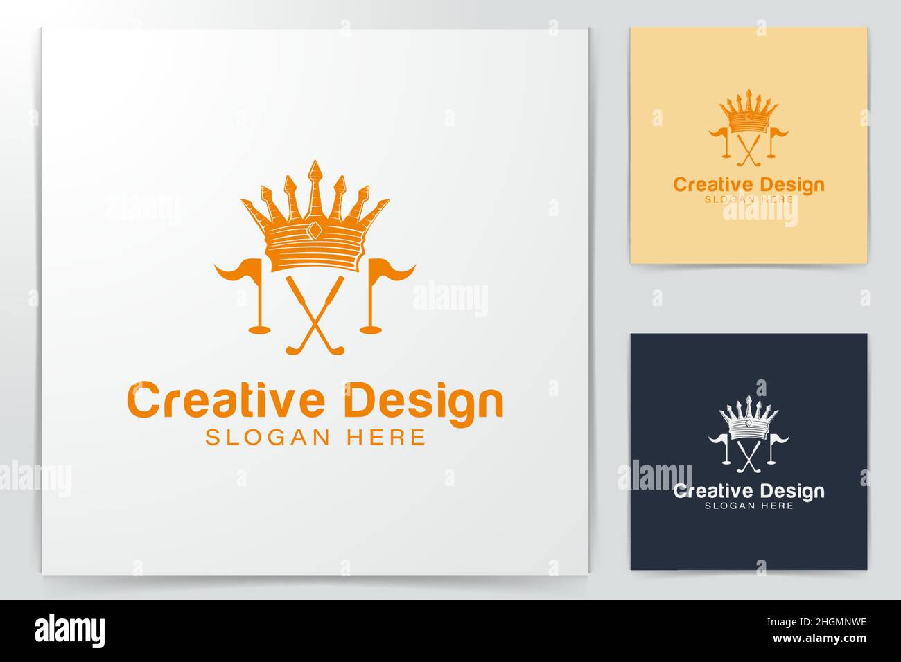 royal golf logo Ideas. Inspiration logo design. Template Vector ...