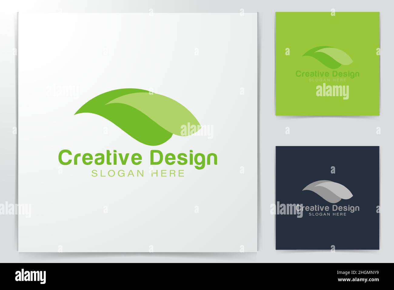 land. forest. green leaf logo Ideas. Inspiration logo design. Template ...