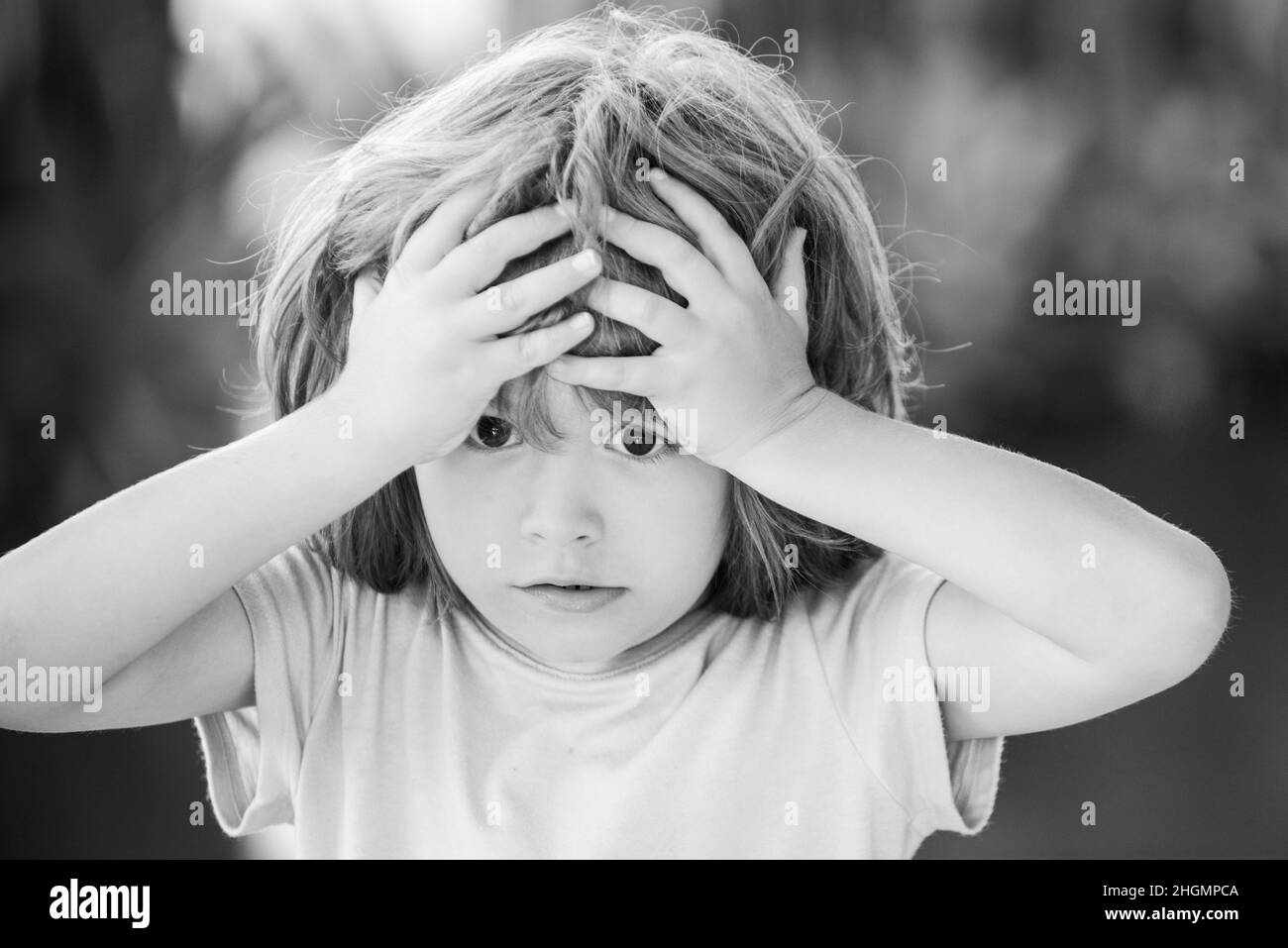 Negative worried Black and White Stock Photos & Images - Alamy