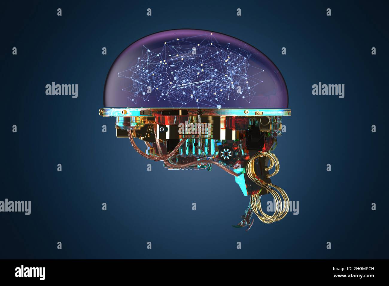 Electronic brain hi-res stock photography and images - Alamy
