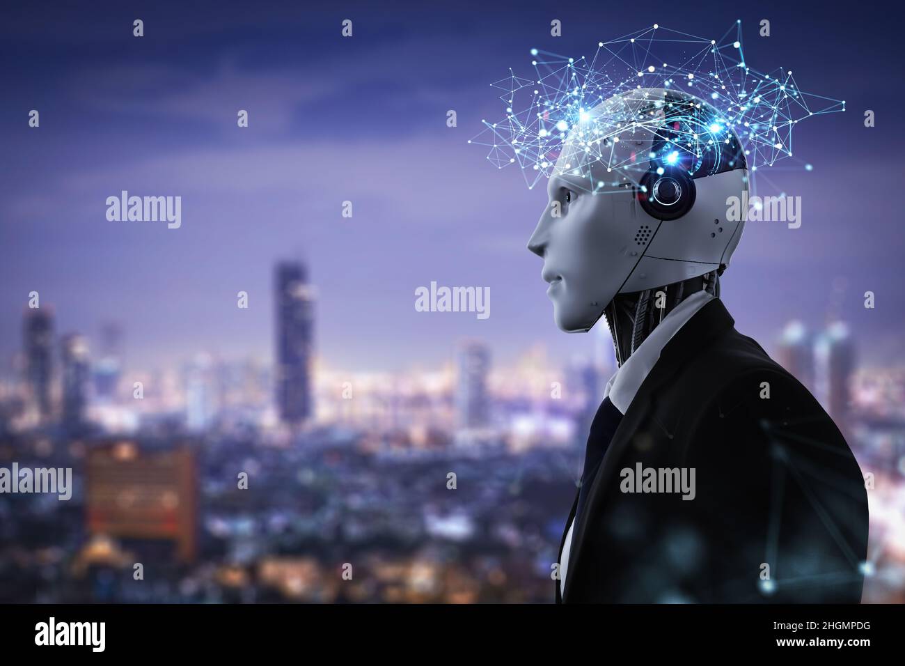 Technology connection concept with 3d rendering connection structure ...