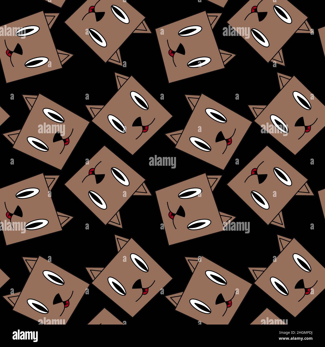 Kids seamless cute cats kittens pattern for fabrics and textiles and ...
