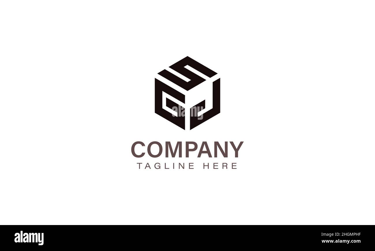 Sgj haxagon logo hi-res stock photography and images - Alamy