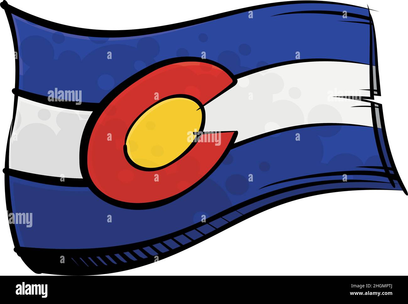 Colorado Flag Vector