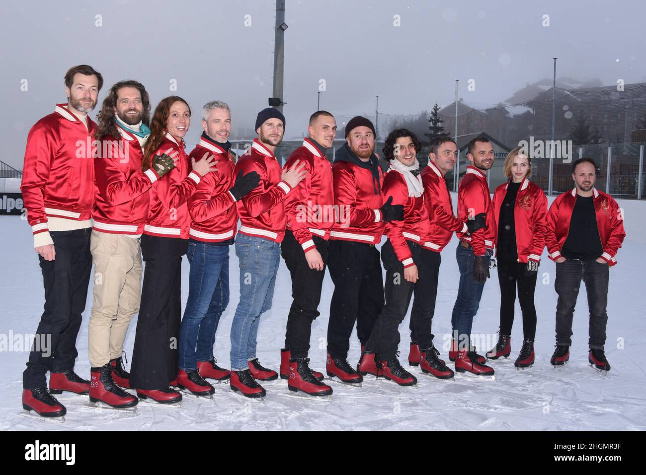 France. 21st Jan, 2022. Maxime Govare, Cedric Le Gallo, Romain Brau ...