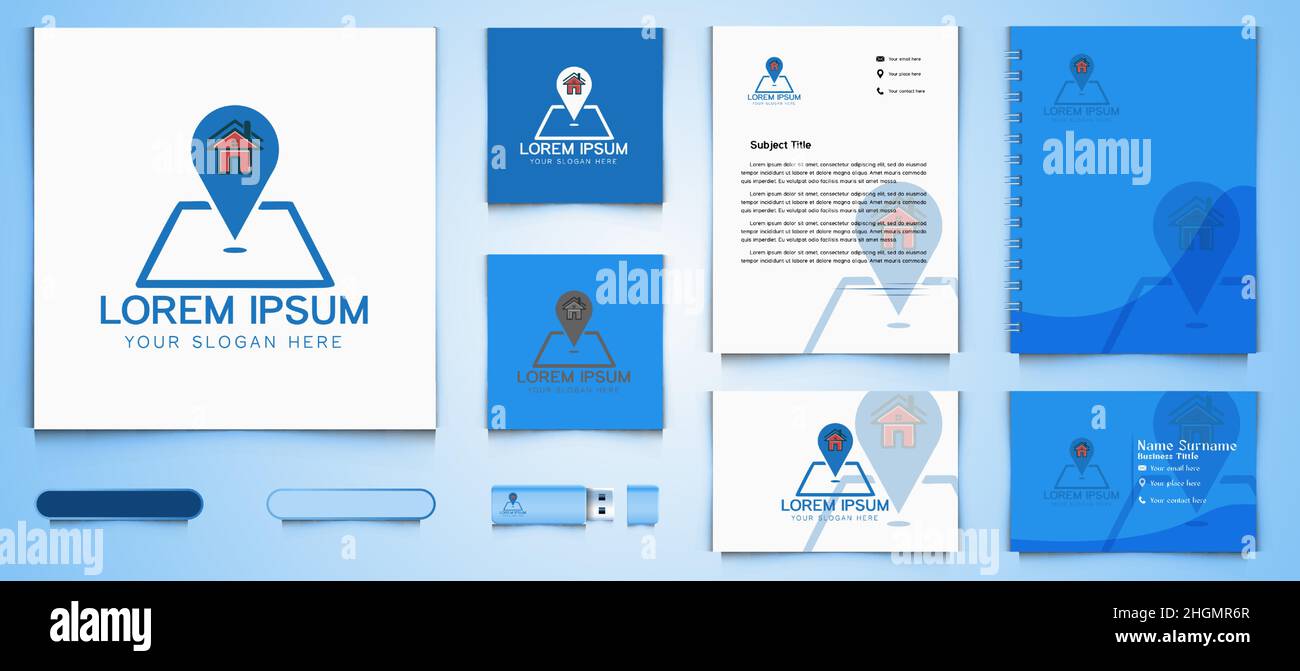 House, Home, and map point logo and business branding template Designs ...