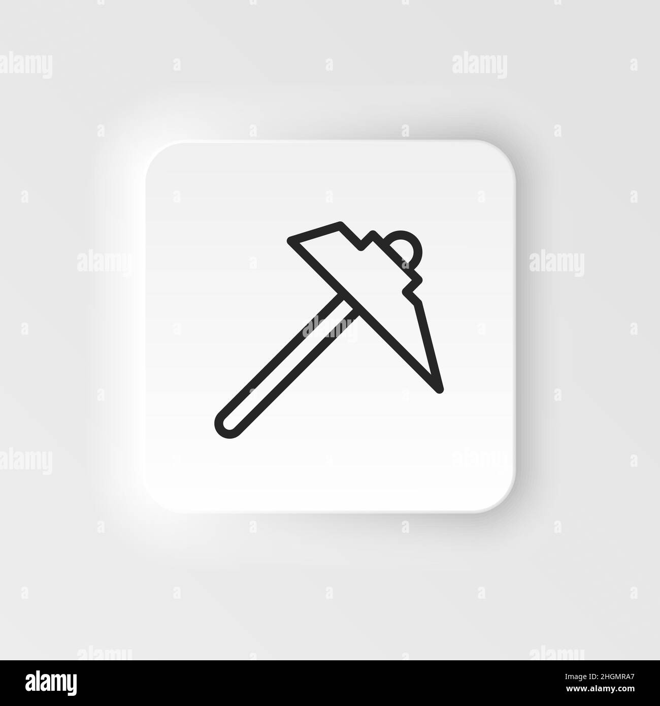 Miner, pick, tool vector icon. Element of design tool for mobile ...