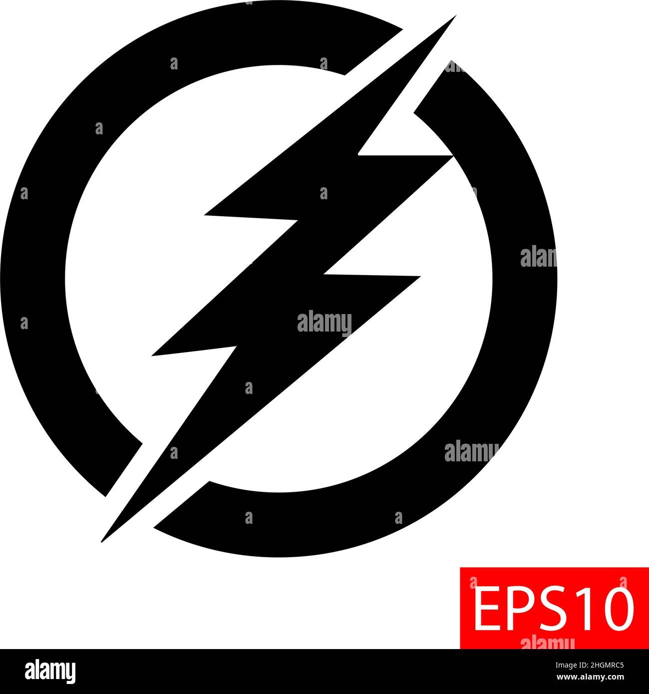 Electric power lightning bolt logo design concept. Energy vector icon ...