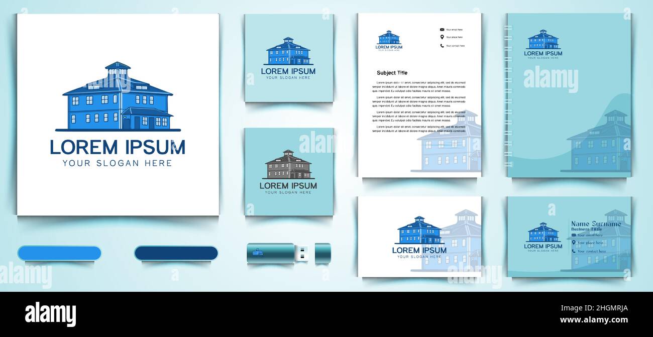 Building logo and business branding template Designs Inspiration ...