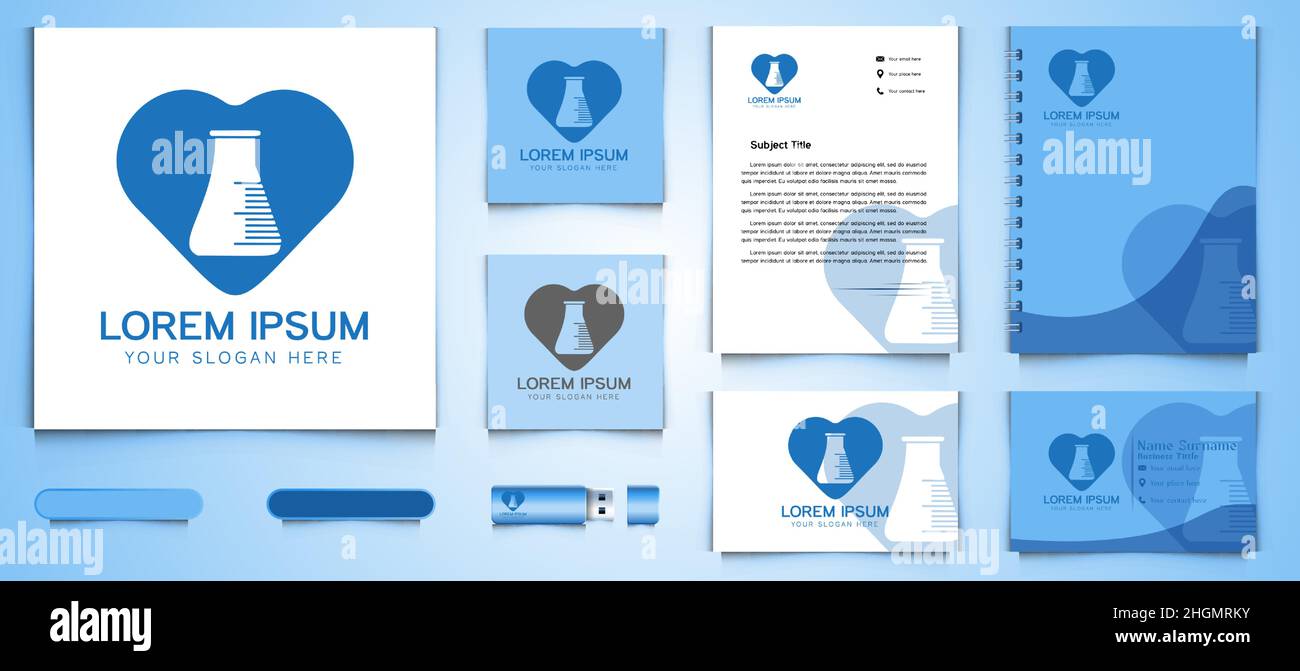 glass tube logo and business branding template Designs Inspiration ...