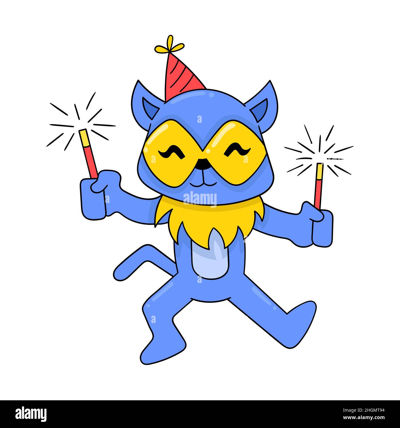 Celebrating weasel Stock Vector Images - Alamy