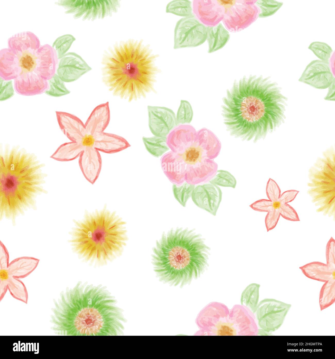 Vector floral set. Colorful floral collection with leaves and flowers ...