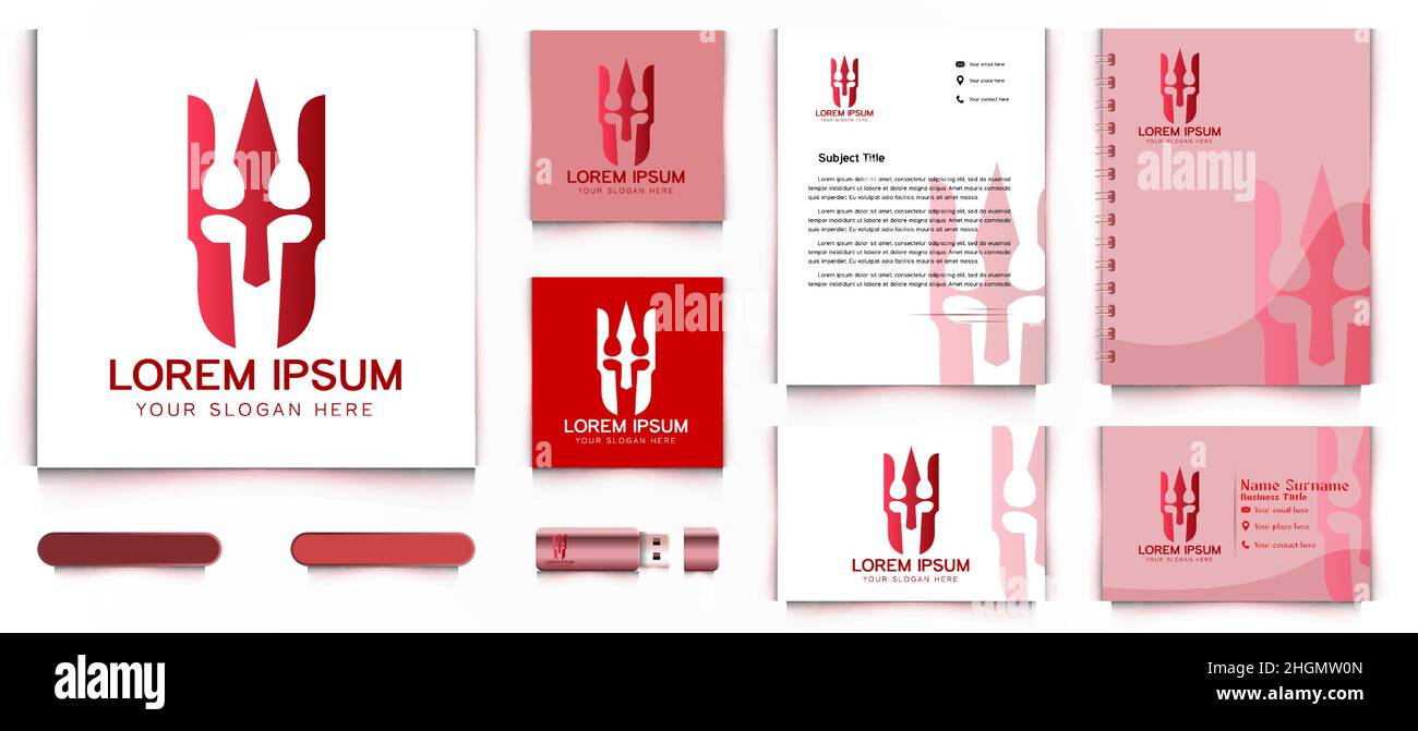 Red Spartan warrior Logo and business card branding template Designs ...