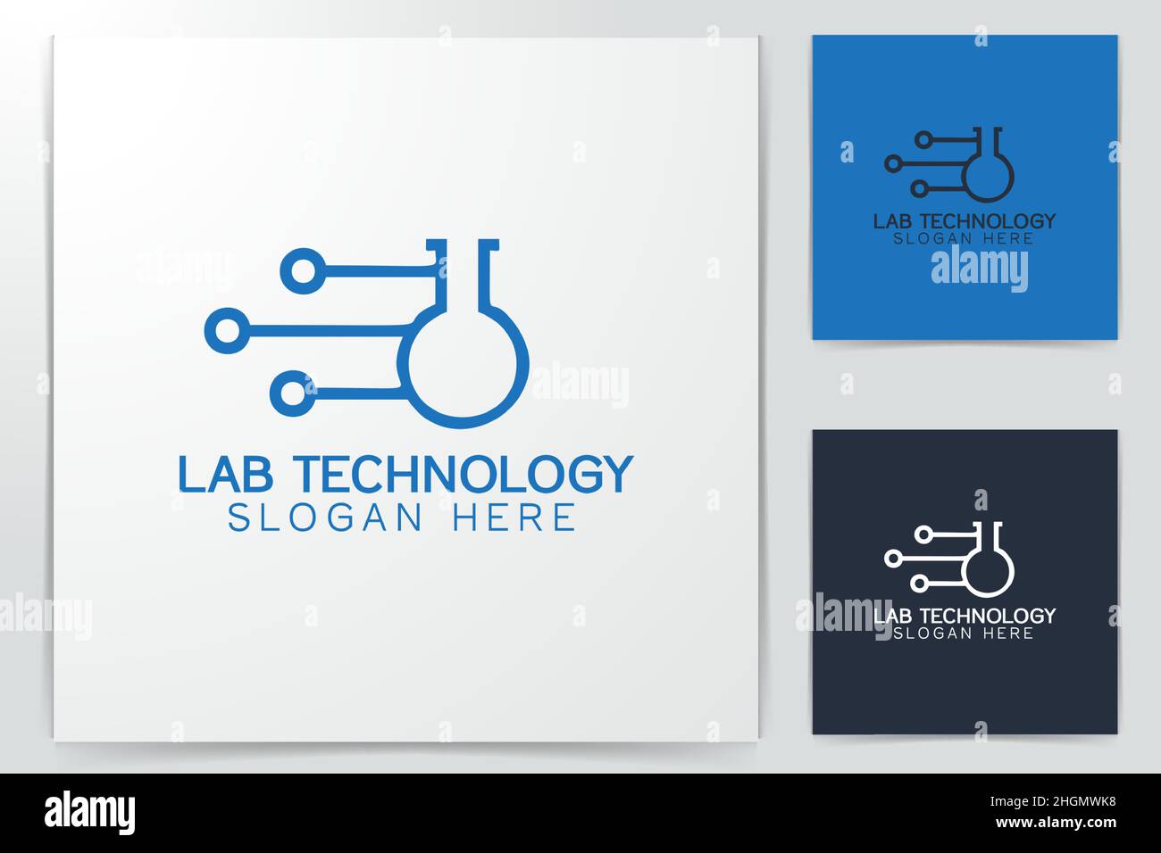 Technology Lab Logo Designs Inspiration Isolated on White Background ...