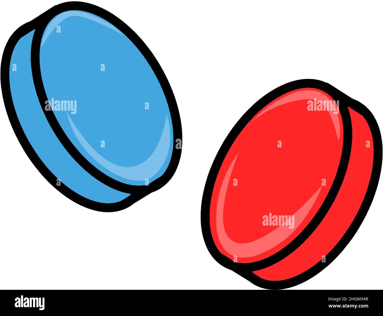 Capsules in red white Stock Vector Images - Alamy