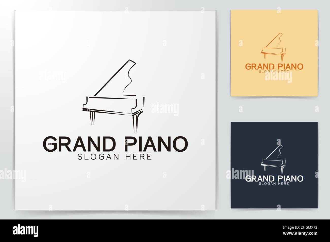 Light on piano Stock Vector Images - Alamy