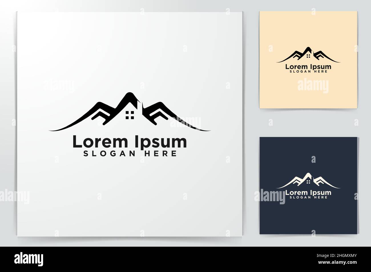 House Logo Designs, Vector Illustration Stock Vector Image & Art - Alamy